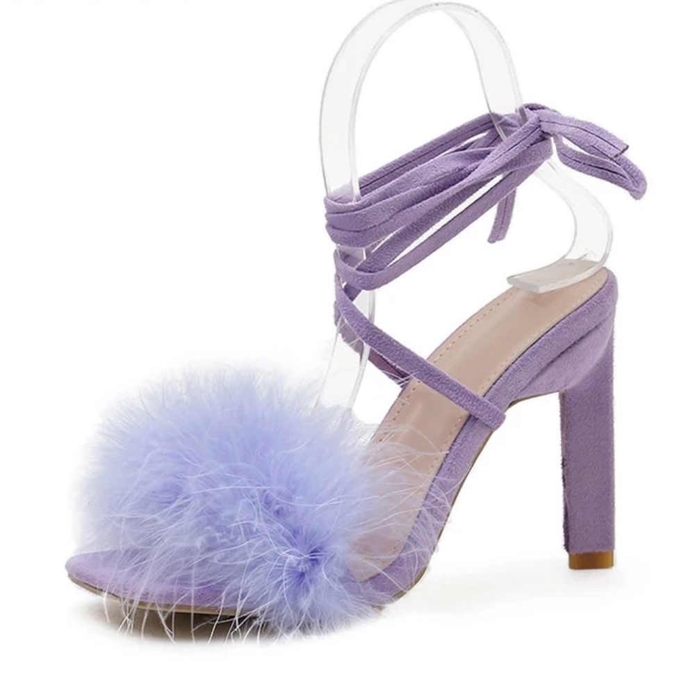 Fluffy Purple Heel - Gem